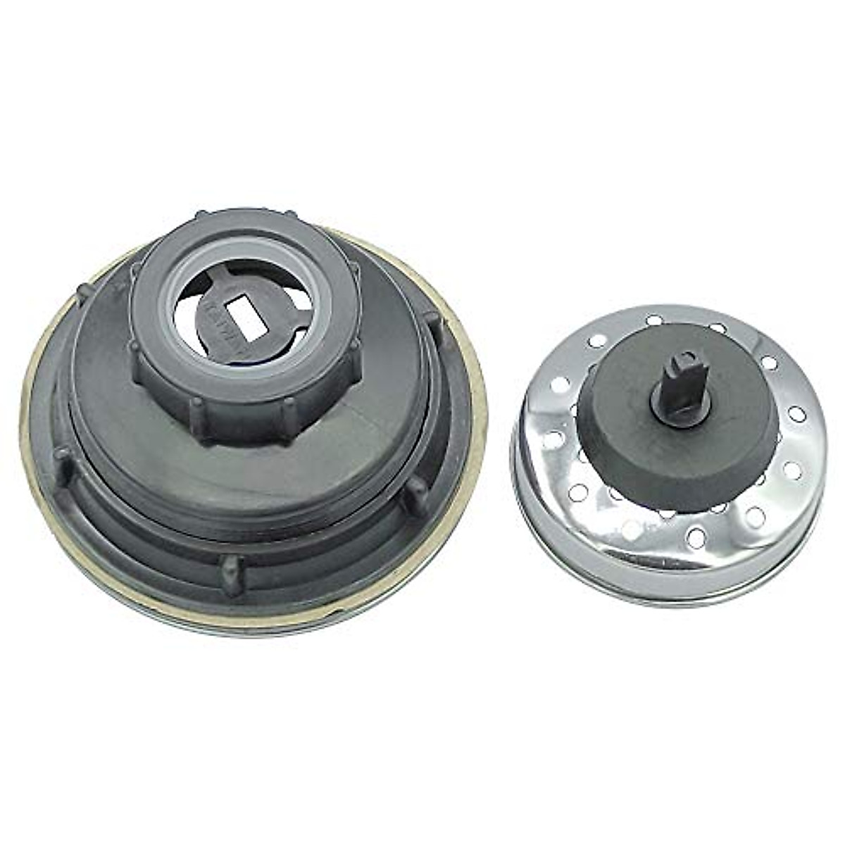 Basket Strainer 4 Inch Kitchen Sink Steel Drain with ABS Base and Removable Strainer Assembly, For American Standard Kitchen Sink With 3-1/2 Inch Drain Hole