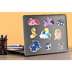 My Little Pony TV Friendship is Magic 50ct Vinyl Large Deluxe Stickers Variety Pack - Laptop, Water Bottle, Scrapbooking, Tablet, Skateboard, Indoor/Outdoor - Set of 50