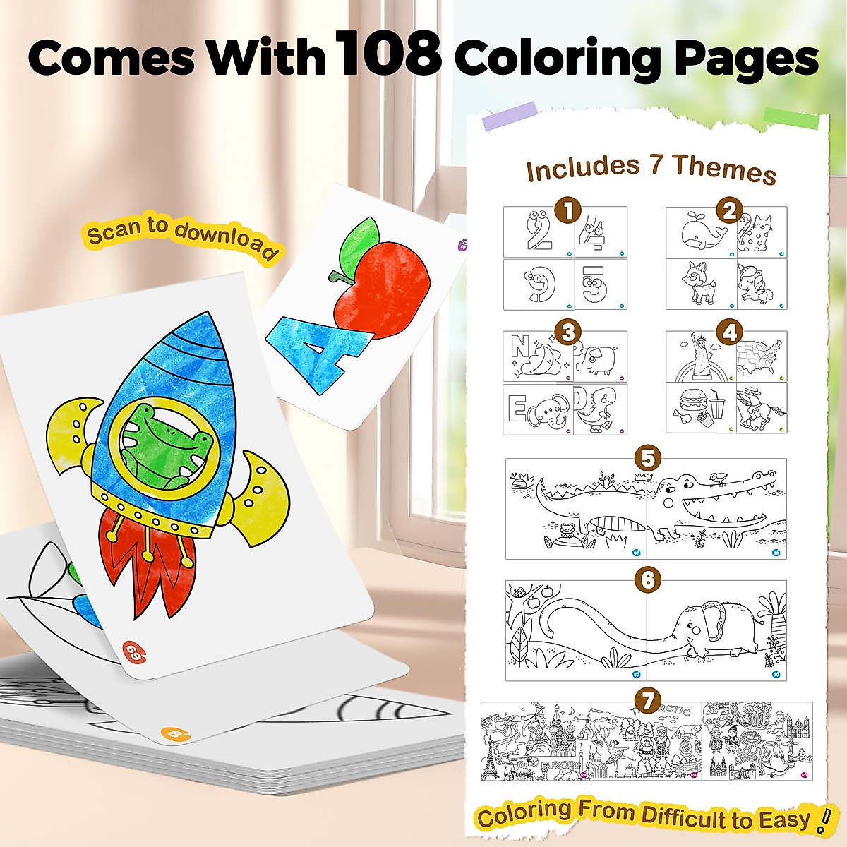 Jar Melo Jumbo Crayons for Toddlers, 36 Colors Twistable Crayons Non Toxic Washable Crayons, Easy to Hold Silky Large Crayons, Safe for Babies and Children, Gift for Boys and Girls Back to School