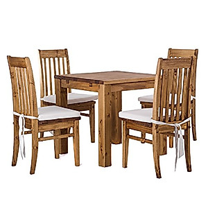 B.R.A.S.I.L.-Möbel TableChamp Dining Table Set Rio Eight Pine Chairs with Extensions Included Brazil Solid Wood