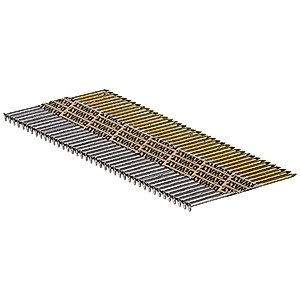 DEWALT Framing Nails, Paper Tape, 30-Degree, Smooth Shank, Bright Finish, Off-Set Round Head, 3-Inch x .120-Inch, 2500-Pack (DPT-10D120FH)