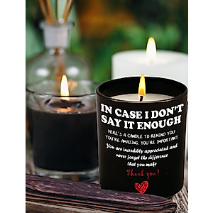 Thank You Candle, Coworker Gifts, Boss Gifts for Women,Vanilla Natural Soy Wax Candle, Thank You Gifts for Women, Appreciation Gifts for Coworkers