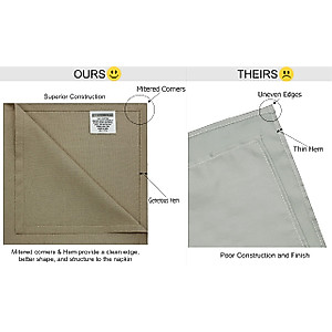 COTTON CRAFT Gingham Buffalo Plaid Check Napkins - Mitered Corners - Spring Easter Bunny Pastel Luncheon Dinner - Set of 8 - Pure Cotton - Reusable Washable - 18 inch x 18 inch - Yellow Multi Pastel