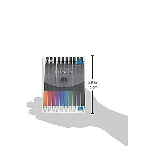 PILOT Knock Gel Ink Extra Fine Ballpoint Pen, Juice Up 03, 10 Color Assorted (LJP200S3-10C)