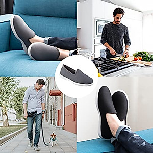 isotoner mens Sport Knit Indoor/Outdoor Closed Back Slipper, Mineral, 11 US