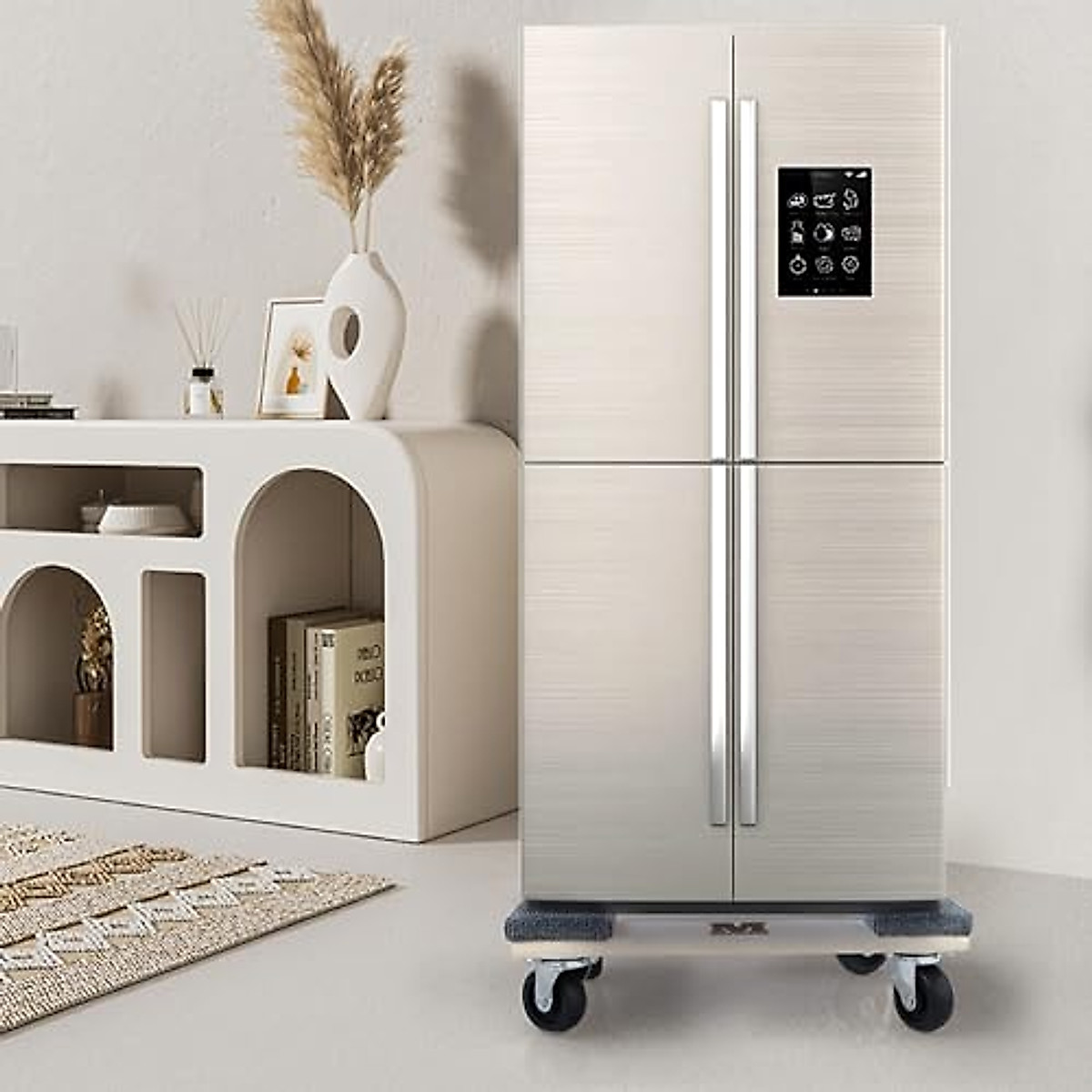 MaxWorks 50857 1320 lbs. Capacity 18 in. x 30 in. Hardwood Furniture Moving Dolly KD Version, Two Pack