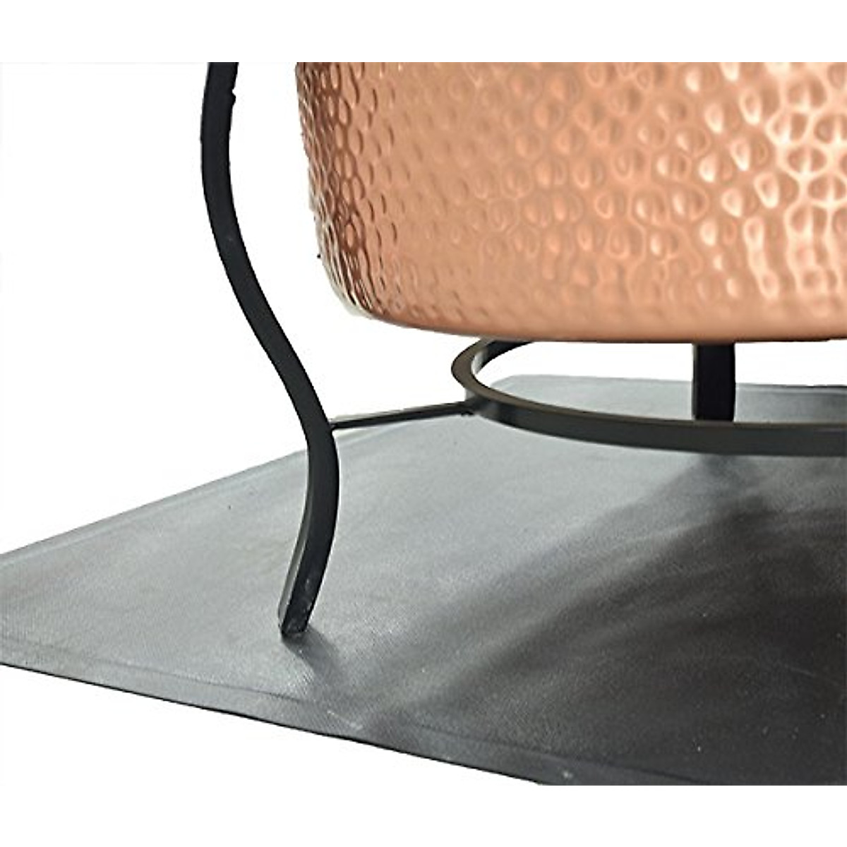 Diversitech Outdoor Gas Grill BBQ & Fire Pit Mat 48" x 30" - Protects Decks & Patios - 10 Year Warranty, Black