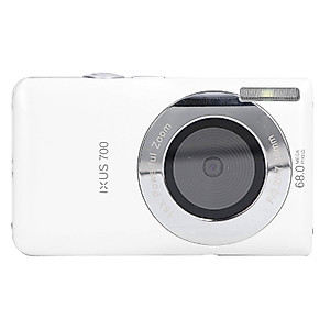 8K Digital Camera, 16X Zoom Beauty Filter Camera with 68MP 2.7in Screen for Photography Video Recording, Compact Small Camera for Boys Girls Kids (White)