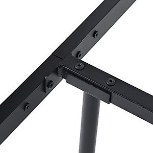 Twin Size Daybed Frame, No Box Spring Needed Day Bed Fram, Twin Bed Frames Metal Sofa Bed for Living Room Guest Room Apartment, Black