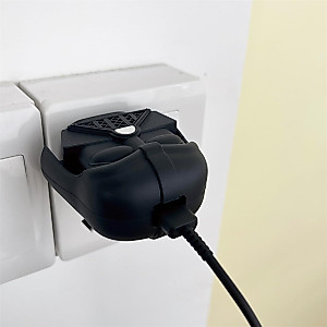 OINbxw case for Samsung 25W USB C Fast Charger, Type C Super Fast Charging Android Phone Charger Cable Silicone Protective Case for Galaxy 25W Power Adapter Charger S23/S22/S21 (Black Knight)