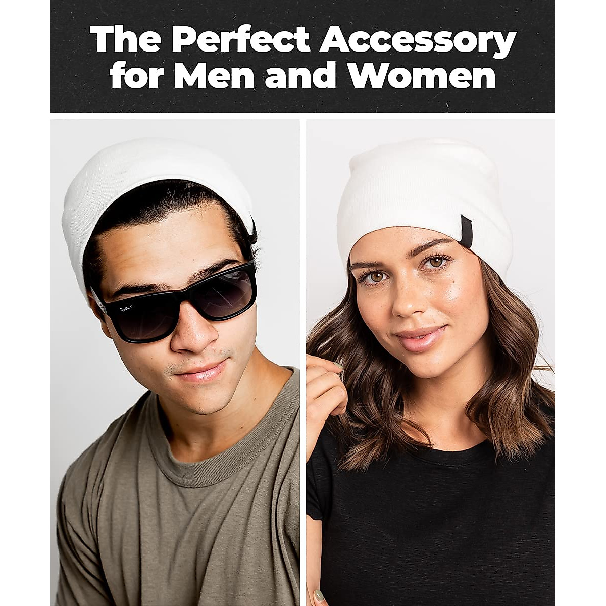 Warm Slouchy Beanie Hat - Deliciously Soft Daily Beanie in Fine Knit