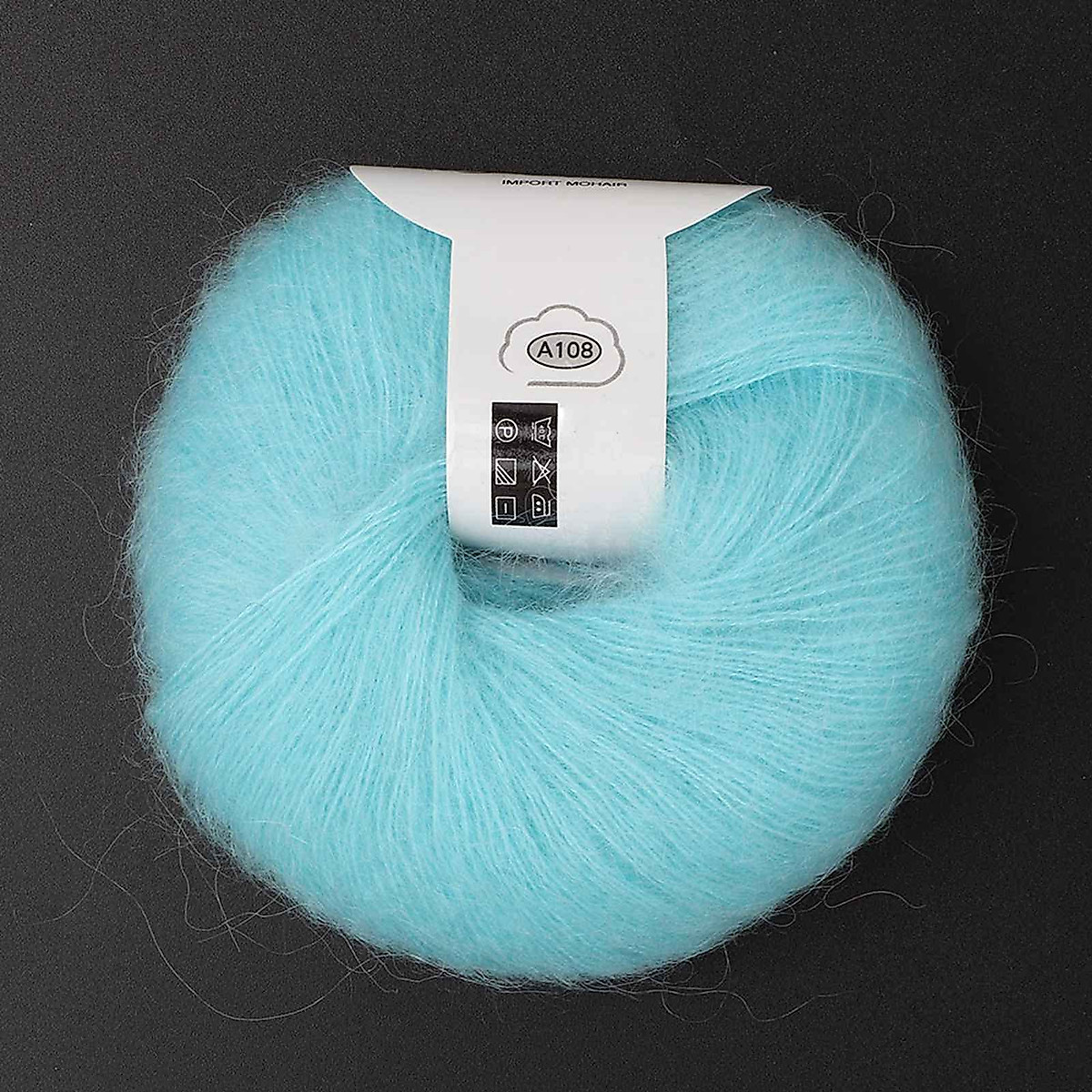 Wool Yarn, Soft Lightweight Knitting Yarn, Angora Mohair Hand Washable Crochet Yarn for Hand Knitting, Anti Pilling and Anti Shrinkage Yarn for Weave Scarve, Shawl, Sweater, Hat