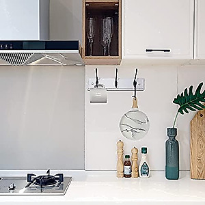 Coat Rack Wall Mount(2 Pack), Rustic Coat Hanger with 3 Hooks (15.6"L), Sturdy Hat Rack for Wall Hanging Coat Hat Key Mask Sunglasses Towel Cup, for Entryway Closet Bathroom Kitchen, White