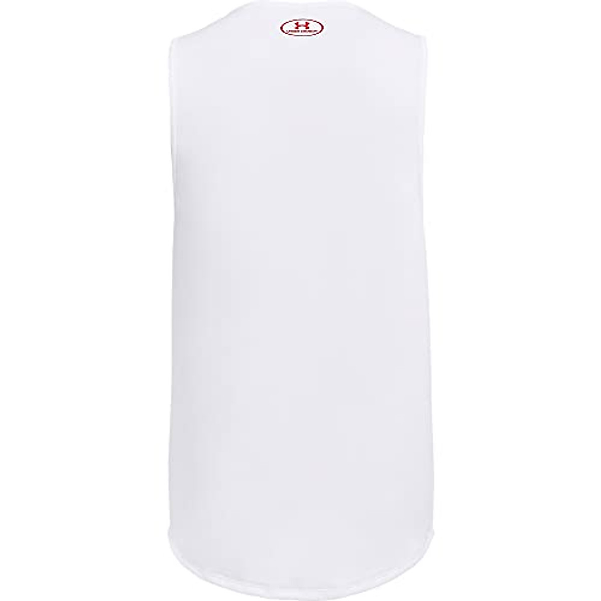 Under Armour mens Tech 2.0 Signature Tank , White (100)/Red , Large