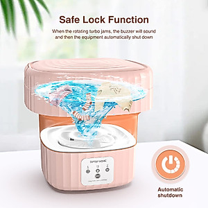 Portable Washing Machine, Mini Washing Machine Foldable Laundry Bucket,Portable Small Washer by for Socks Underwear or Small Items, Travel Business Trip or College Rooms