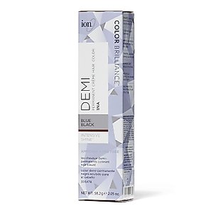 Ion Intensive Shine 1NA Blue Black Demi Permanent Creme Hair Color 1NA Blue Black