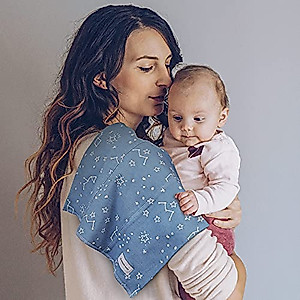 Burp Cloths for Baby Boys - 6 Pack Baby Burp Cloths -100% Cotton Double Layers of Extra Absorbent Burping Cloths Set - Spit Up Burp Rags