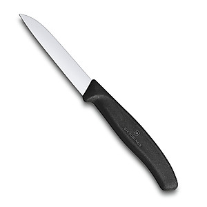 Gemüsemesser SwissClassic, 8 cm, schwarz