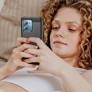 Osophter for Moto G Stylus 2023 Phone Case: with 2pcs Screen Protector Shock-Absorption Flexible TPU Rubber Protective Cover for Motorola G Stylus 2023 4G(Black)