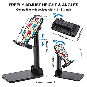 Cute Animal Fluffy Llama Funny Foldable Desktop Cell Phone Holder Portable Adjustable Stand Desk Accessories