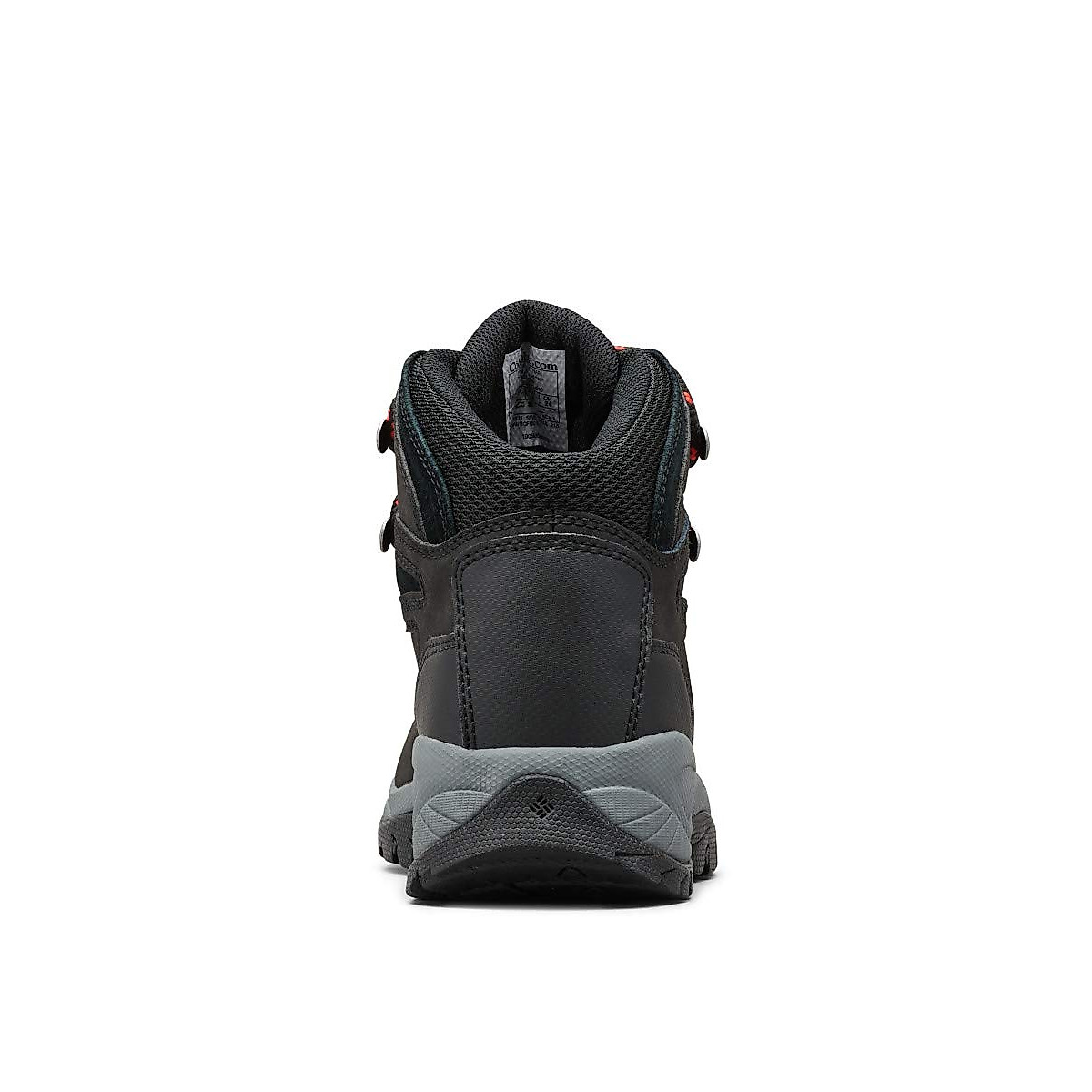 Columbia womens Newton Ridge Plus Waterproof Hiking Boot, Black/Poppy Red, 9 US