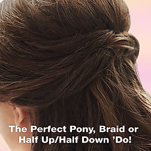 Conair Topsy Tail Hair Tool - Ponytail Hair Loop Styling Tool - Includes Hair Ties Hair Styling Kit Included - 5-Piece Set