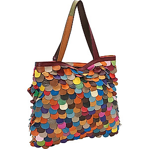 Amerileather Multi-Colored Kaleidoscope Tote (#1732-9)