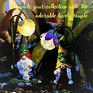 Solar Gnomes Decor For Outside | Solar Powered Funny Garden Gnomes For Yard Patio Lawn | Male Garden Gnomes Outdoor Funny | Solar Garden Gnome Statues| Figurines Of Gnomes Decorations For Yard Funny