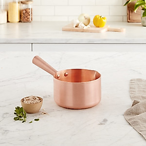 Mauviel Made In France M'Passion 2194.14 Copper 1.2-Quart Sugar Saucepan with Copper Handle