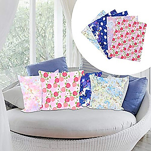 BESPORTBLE Quilting Fabric 10 Sheets Cotton Fabric Japanese Style Floral Patchwork Craft Cloth Quilting Sewing Fabric Sheets for DIY Scrapbooking Bag Purse Making Supplies Floral Bedsheets