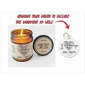 Unique Wedding Gift Custom Candle Heart Map Art Personalized Wedding Map Engagement Gift Map Gift for Couple Heart Map Print Heart Map Gift