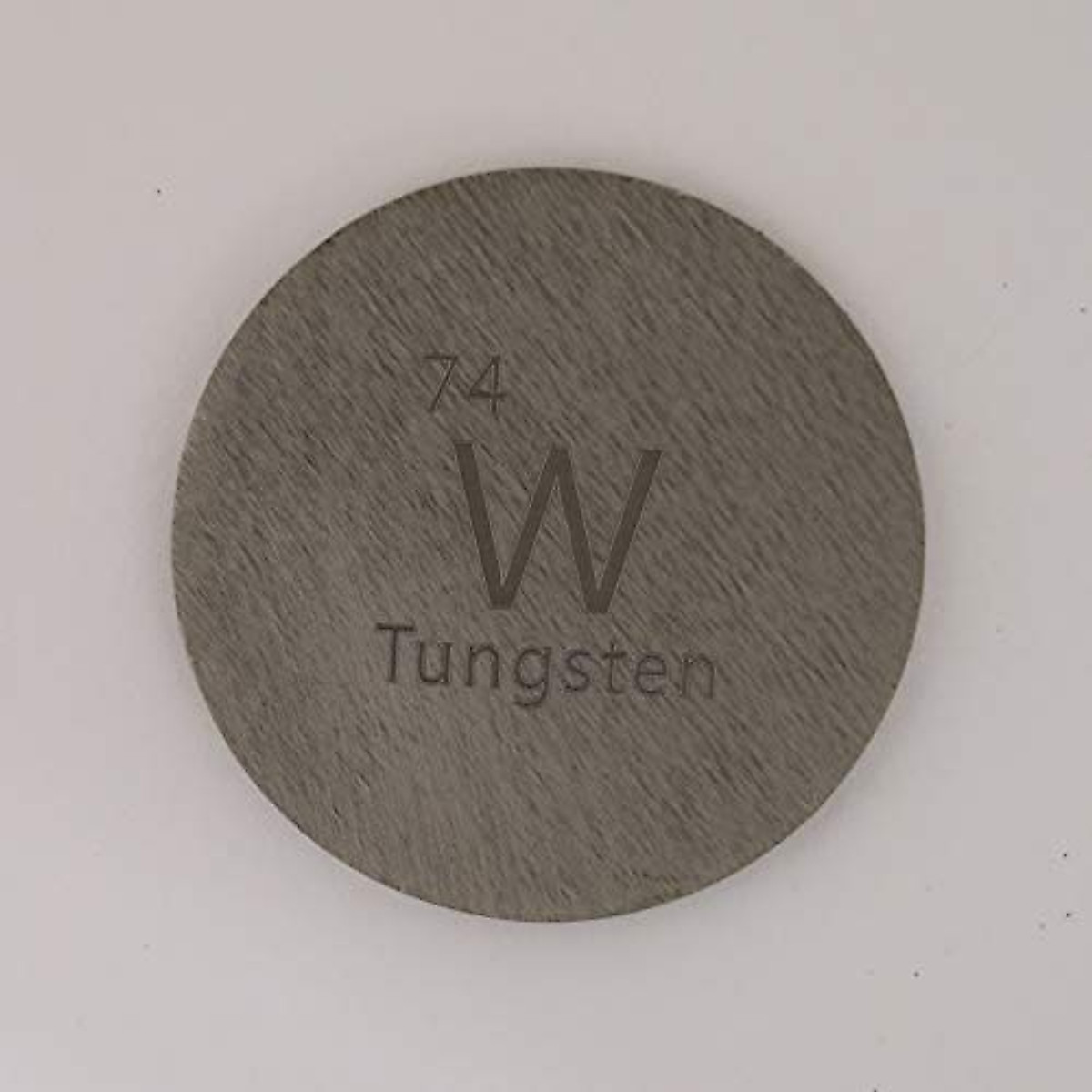 Tungsten (W) 30.68mm Metal Disc - One Troy Ounce