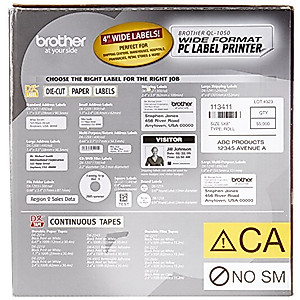 Brother QL-1050 Wide Format PC Label Printer