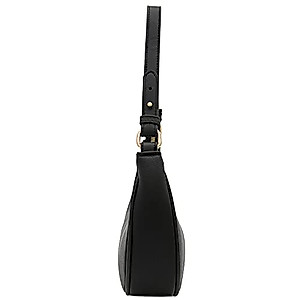 Small Crescent Shoulder Bag Under the Arm Purse (Black)
