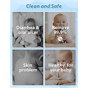 Baby Bottle Warmer and Dryer, Elechomes Electric Steam Warmer, Up to 10 Bottles, Super Large Capacity 600W Fast Bottle Warmer with LED Display, Auto Shut Off, BPA-Free