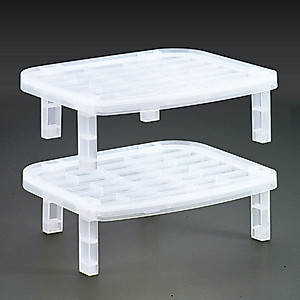 OKOKMALL US--Foldable Plastic Kitchen Home Bathroom Dish Rack Organizer Holder Shelf Storage