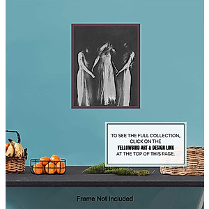 Witch Decor - Wicca Wall Decor - Pagan Gifts - Paganism - Witches Coven - Witchcraft Wiccan Supplies - Gothic Wall Art Poster - Scary Creepy Goth Room Decor Picture - Satanic Black Magic