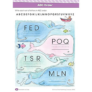 School Zone - Big Reading 1-2 Workbook - 320 Pages, Ages 6 to 8, 1st Grade, 2nd Grade, Story Order, Parts of Speech, Comprehension, Phonics, Vowels, and More (School Zone Big Workbook Series)