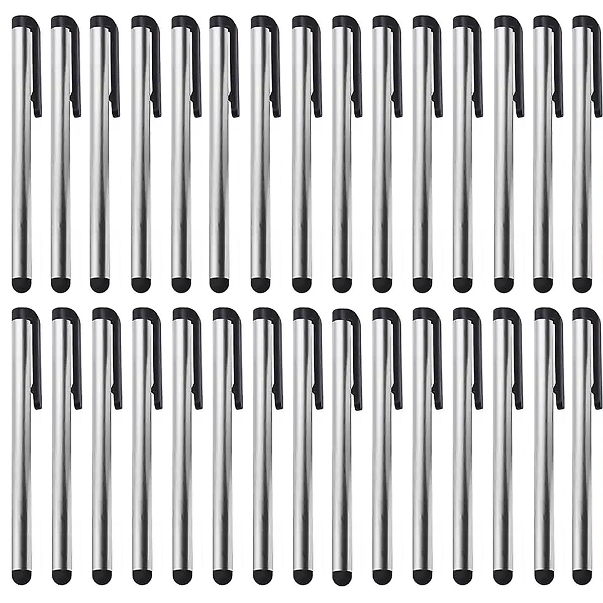 Premium 30 Pack Stylus Compatible with Bose SoundSport Custom Digital Slim Touch Pen for Your Capacitive Touch Screen! (Silver)