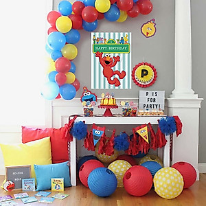Seasme Friends Street Party Supplies Decorations, Pin The Nose On ELMO, Sesame Birthday Party Pin Game, Large Poster for Seasme Friends Street Birthday Party Decorations Things