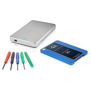 OWC 1.0TB 2.5" Mercury Electra 3G SSD 7mm, Express USB 2.0 Enclosure 5 Piece Toolkit DIY Drive Upgrade Kit