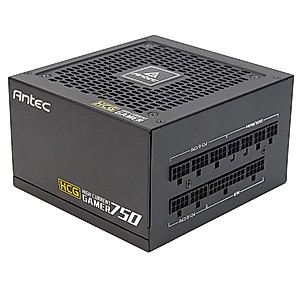 Antec HCG750 Gold Power Supply 750 Watts 80 PLUS Gold PSU with Full Modular, 120mm FDB Fan, Japanese Capacitors, ATX12V 2.4, 10 Years Support