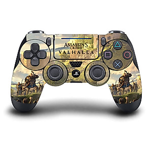 Head Case Designs Officially Licensed Assassin's Creed Female Eivor Raid Leader Valhalla Key Art Vinyl Sticker Gaming Skin Decal Cover Compatible With Sony PlayStation 4 PS4 DualShock 4 Controller