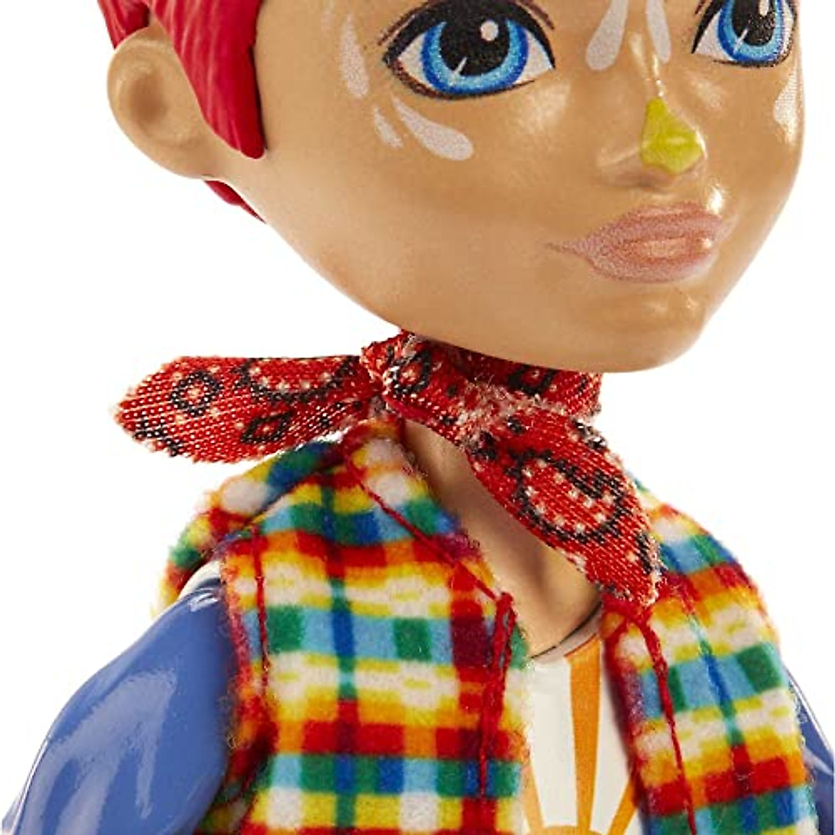 Mattel Enchantimals Redward Rooster Doll with Clunk Figure, 6-inch Small Doll with Removable Shirt & Accessories