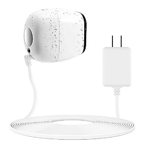 Weatherproof Outdoor Quick Charge 3.0 Power Adapter, Continuously Power Supply Compatible with Arlo Pro, Arlo Pro 2 and Arlo Go, 16.4 ft/5 m Long and Thin Cable