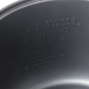 Westinghouse Rice Cooker, Hot Cereal Oatmeal Cooker, Food Steamer, 20 Cup, Stainless Steel and Black