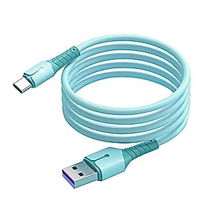 BGNTBUK Headphone Cord Extension 6ft Type C USB Cable 6A Fast Charge Cable Suitable compitable with Huawei Fast Charging USB Charger Cables Data Cord Usb3 Cable Male to Male 6ft