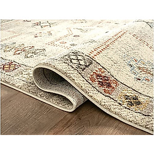 Abani Sedona SED160A Southwestern Beige Mutlicolor Tribal Print Area Rug Beige 5'3" x 7'6"