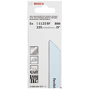 Bosch 2608656019 Sabre Saw Blade "S 1122 BF" (5 Piece)