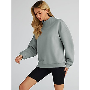 Trendy Queen Womens Oversized Sweatshirts Fall Fashion 2024 Crewneck Pullover Fleece Cute Hoodies Loose Teen Girls Y2K Outfits Clothes